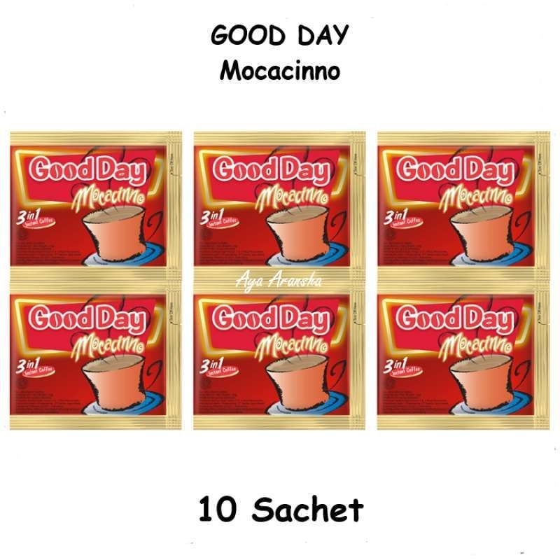 Jual Kopi Good Day Mocacinno 3in1 Merah 20 Gram 1 Renceng isi 10 Pcs ...