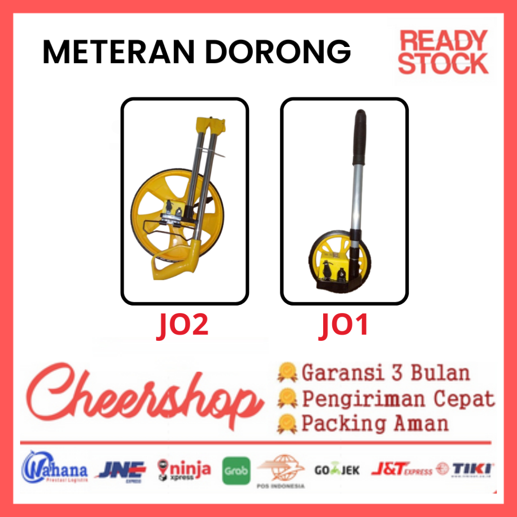Jual Meteran Jalan Measuring Wheel Meteran Dorong Jalan 1 Roda Alat ...