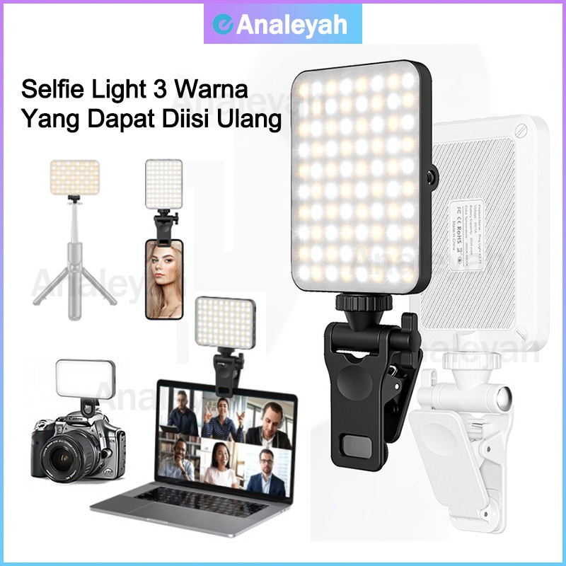 Jual 80 LED High-power Selfie Light Portable Clip Fill Light Mini led ...