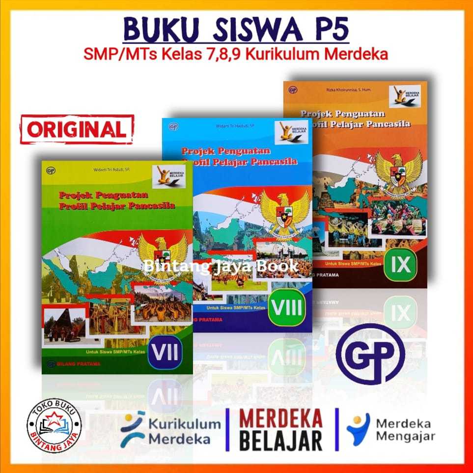 Jual Buku P5 Gilang Pratama - Buku Projek Penguatan Profil Pelajar Pancasila Untuk SMP/MTs Kelas ...