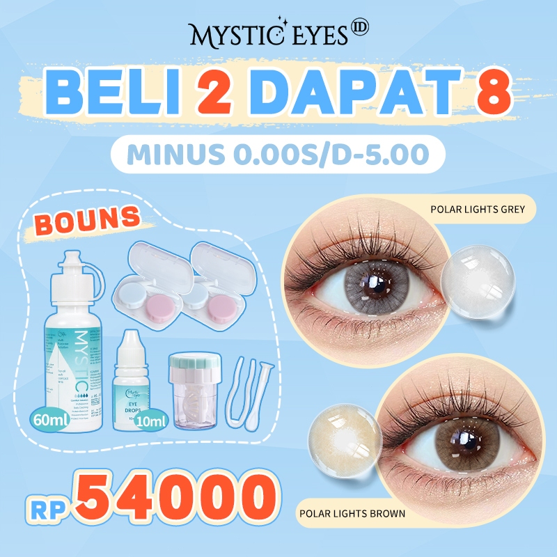 Jual (Minus 0~4.00) Mysticeyes 8 Item Paket kombinasi softlens : 2 ...