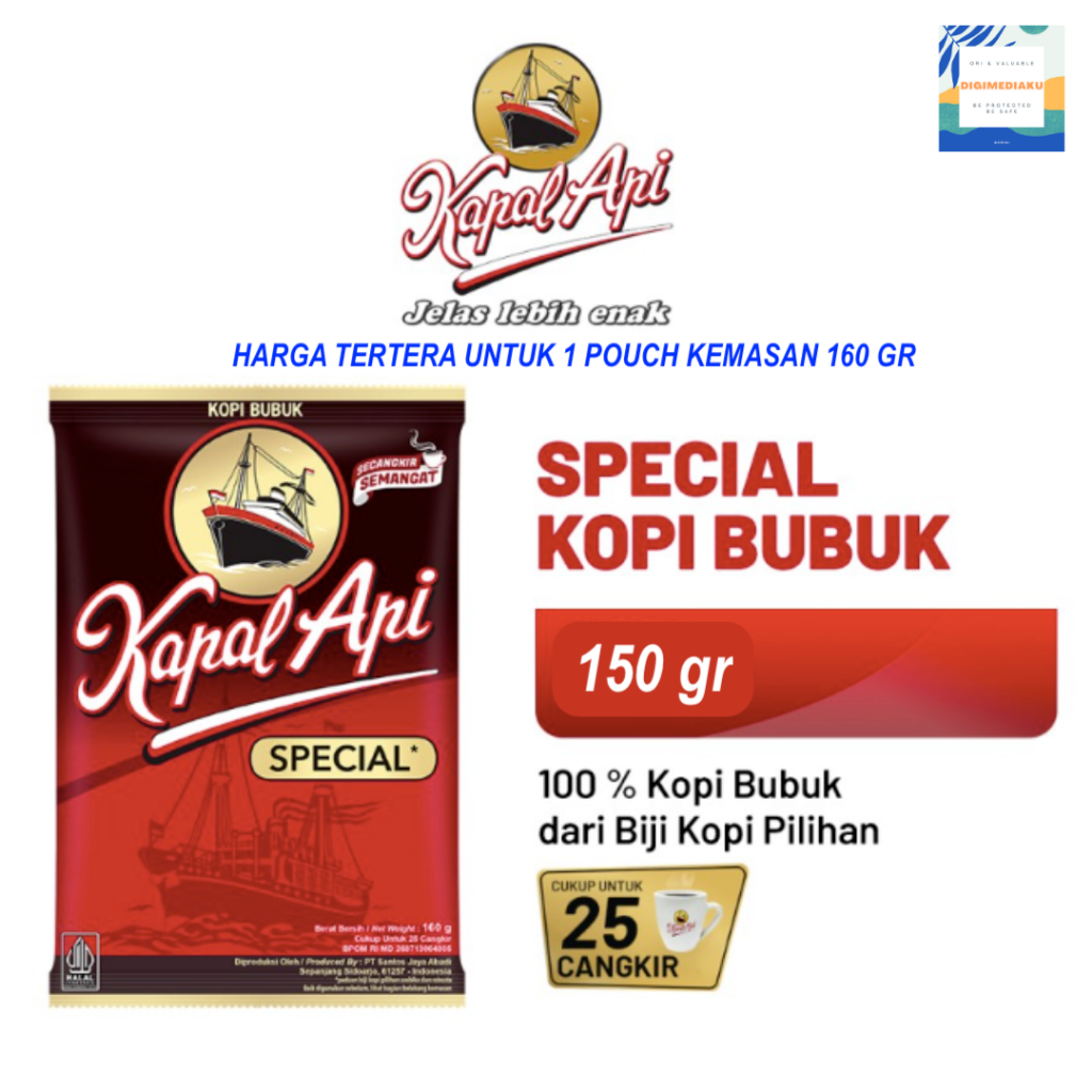 Jual KOPI KAPAL API Special Merah 150gr Kopi Kapal Api Special 150gr ...