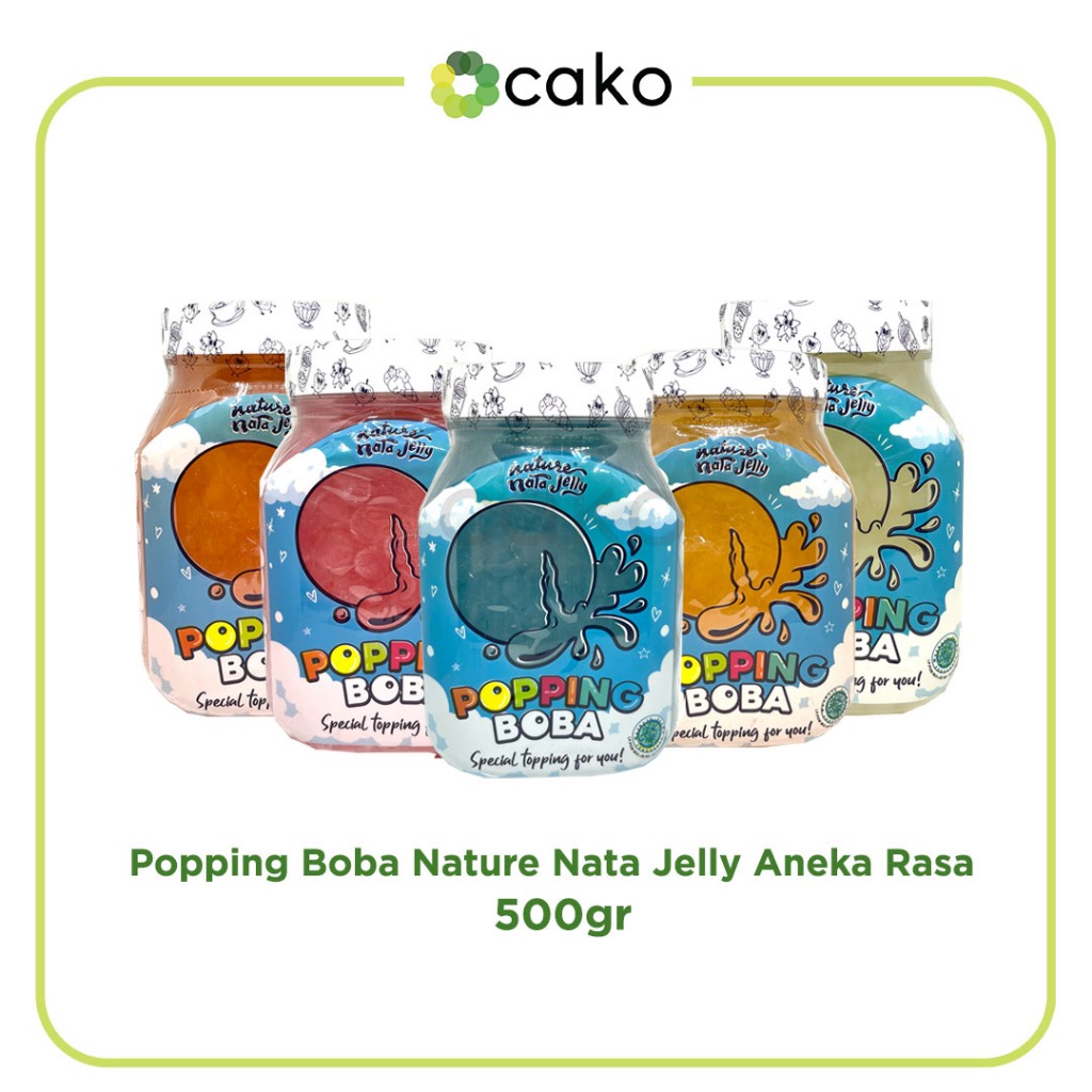 Jual Popping Boba Nature Nata Jelly Aneka Rasa 500gr | Shopee Indonesia