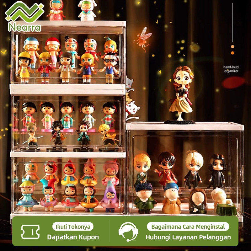 Jual Nearra Acrylic Transparent Storage Display Box/Kotak display ...