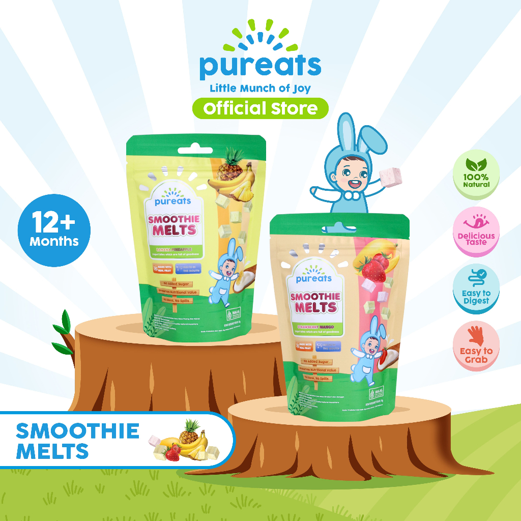 Jual PUREATS SMOOTHIE MELTS 18GR - Snack Yogurt Buah Camilan Bayi ...
