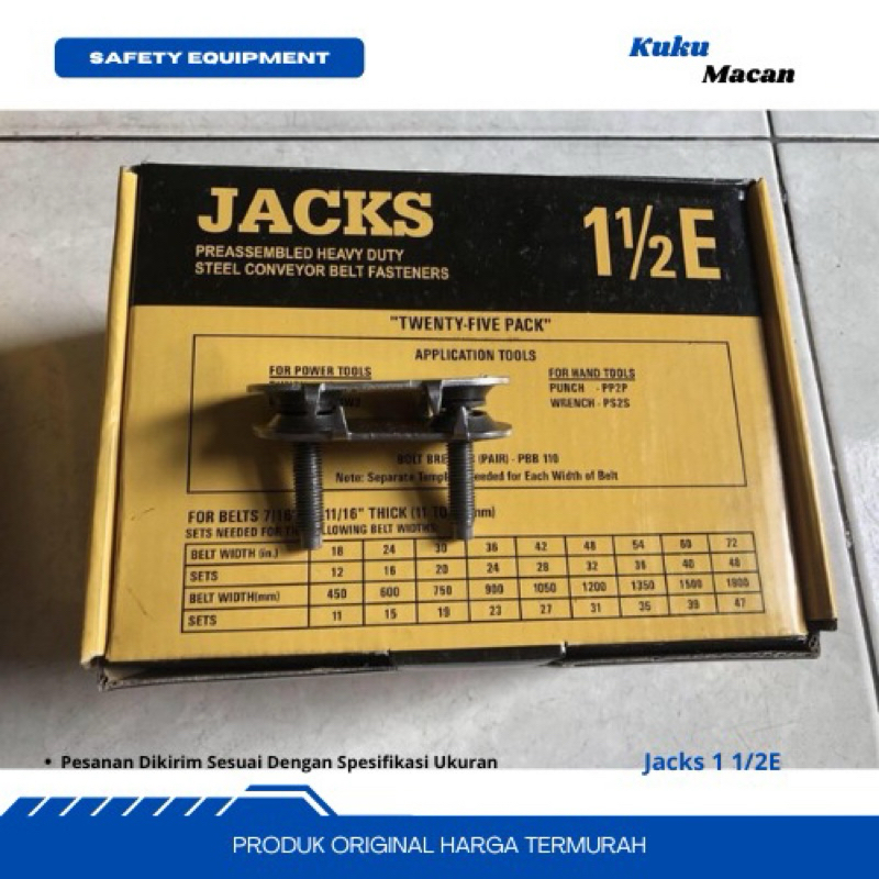 Jual Kuku Macan Jacks Fastener Fastener penyambungan belt conveyor ...
