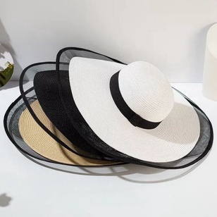 Jual Free Ongkir pantai lebar tile pita simpel PL21 Topi pantai lebar | Shopee Indonesia