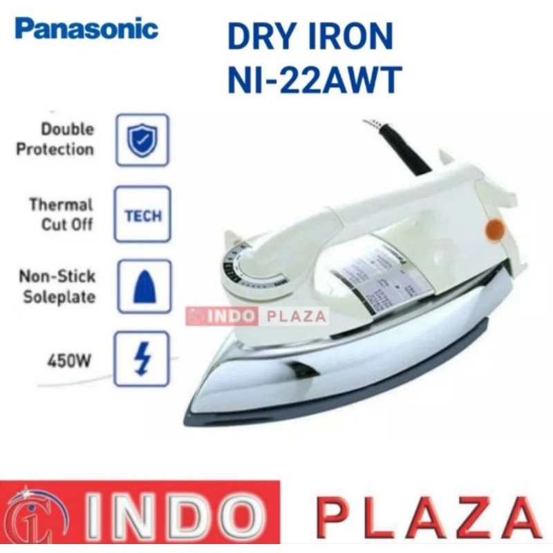 Jual SETRIKA PANASONIC DRY IRON NI-22AWT | Shopee Indonesia