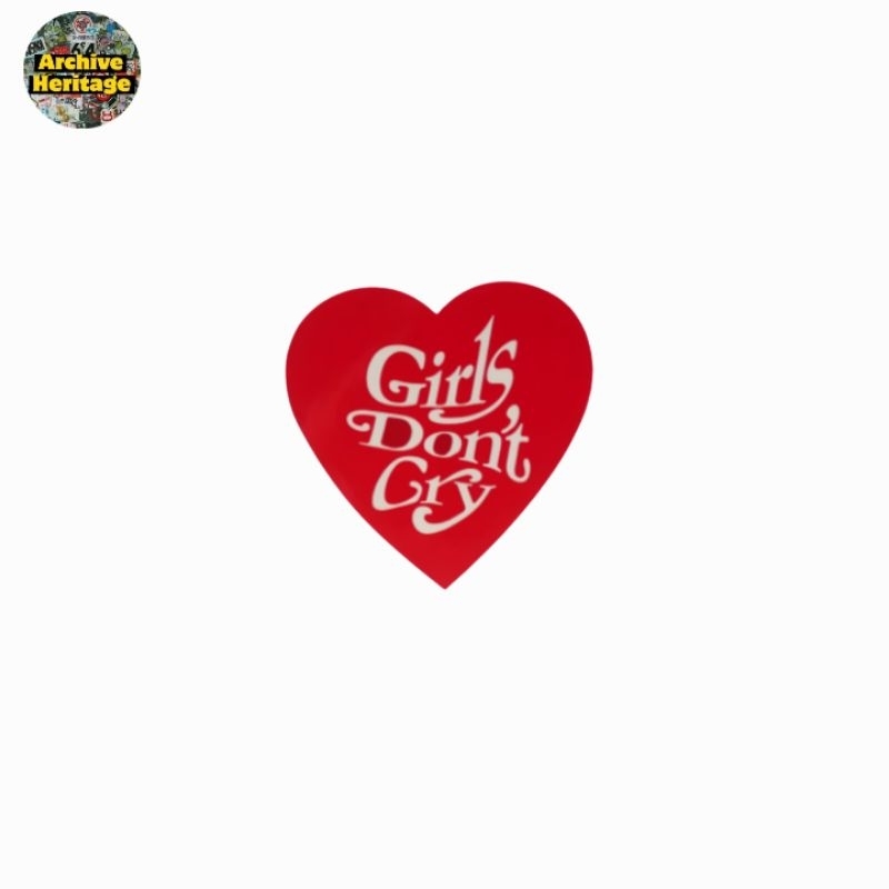 Jual sticker Verdy x Undercover Girls Don't Cry logo love stiker ...