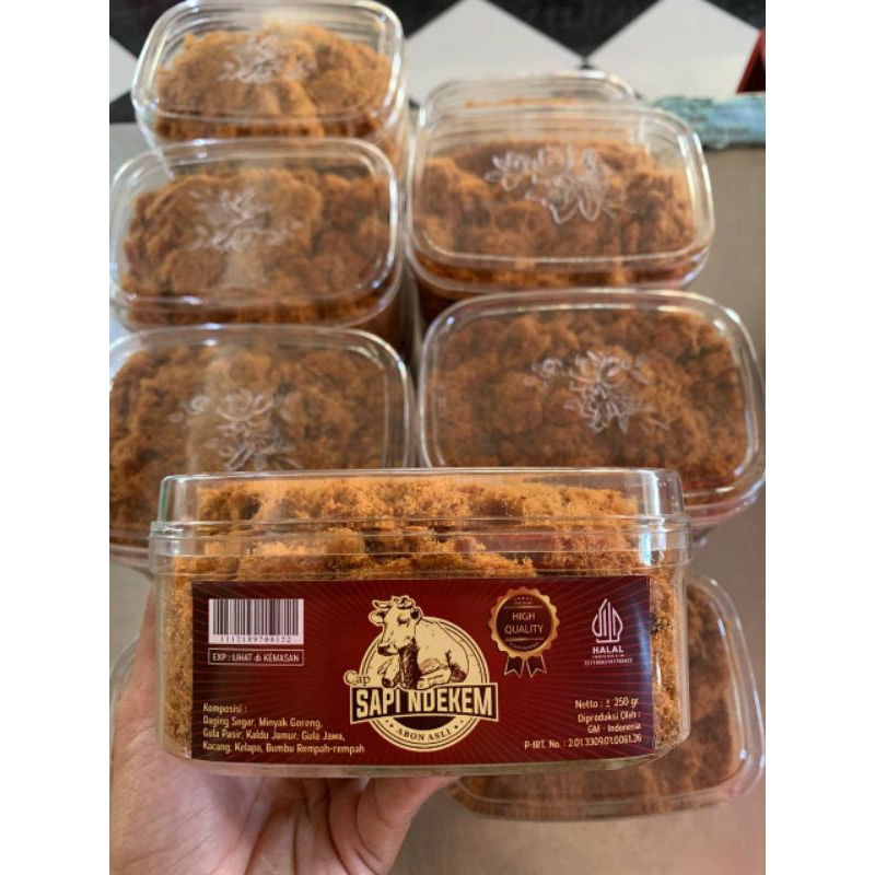 Jual ABON SAPI ASLI CAP SAPI NDEKEM 250gr VARIAN RASA ORIGINAL PEDAS ...