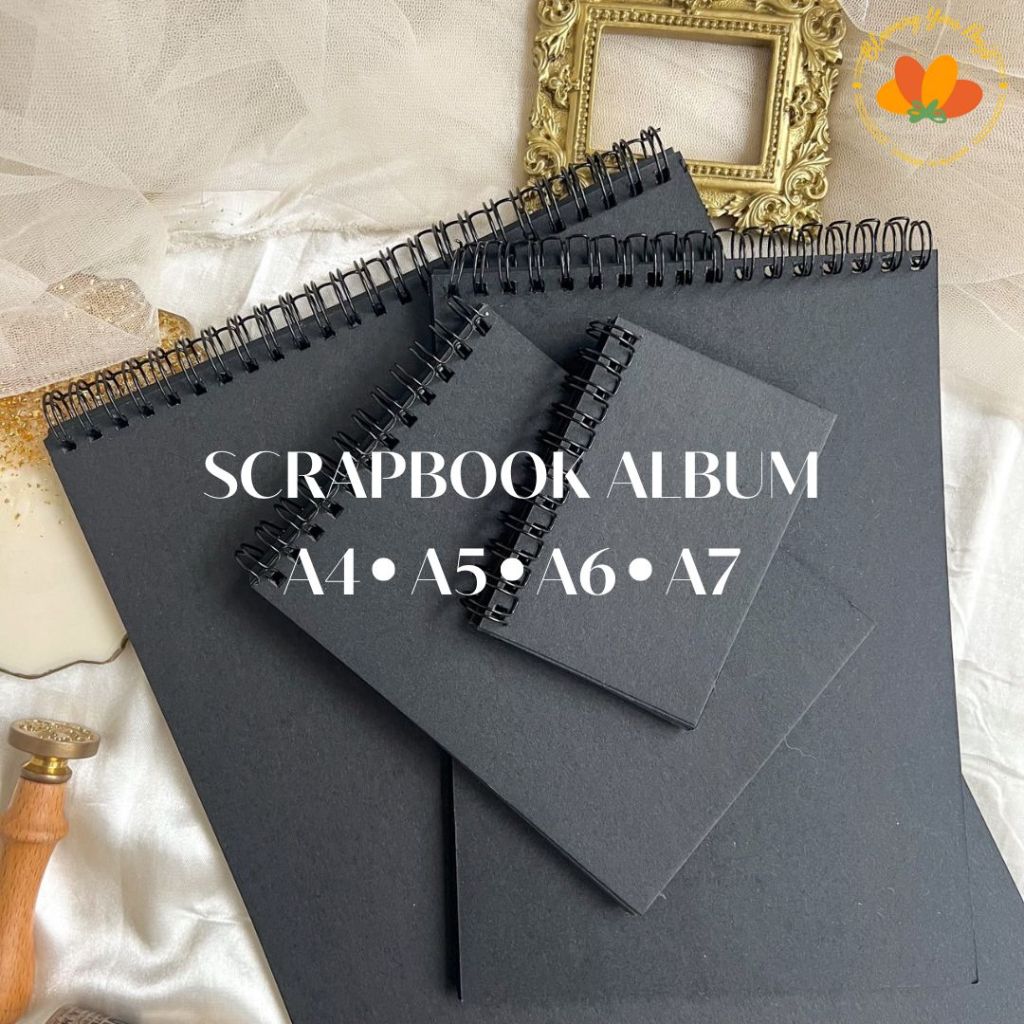 Jual Scrapbook Album Hitam A4 A5 A6 A7 buku album hitam scrapbook album ...