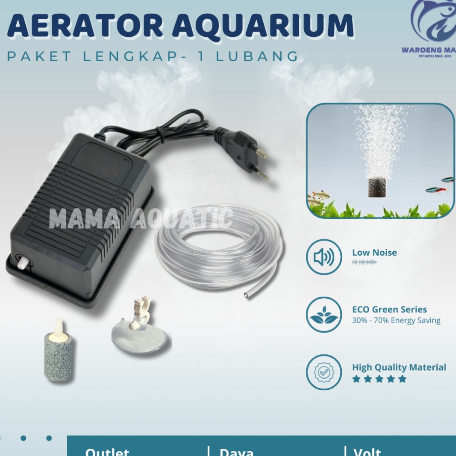 Jual PENAWARAN TERBATAS Paket Lengkap Aerator 1 Lubang rium Pompa Udara rium scape Air Pump ...