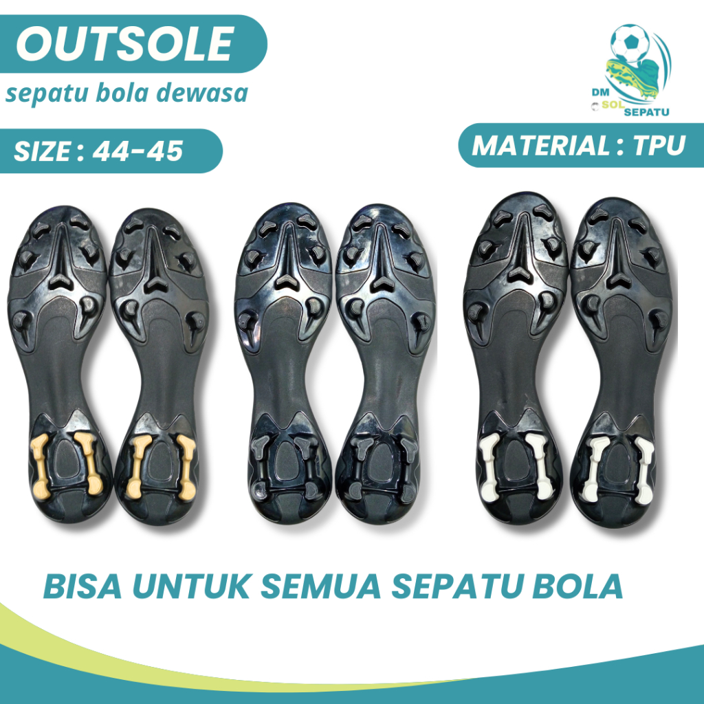 Jual Outsole Sol Bola Jumbo | Outsol Telapak Sepatu Bola Jumbo Polos 44 ...