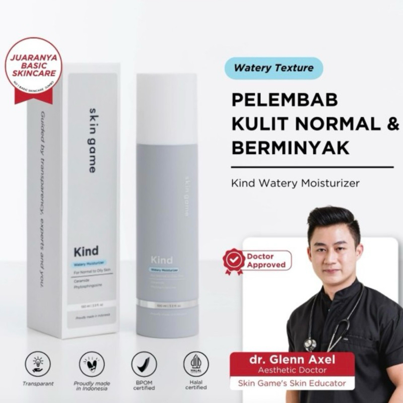 Jual (EXP 2027) SKIN GAME KIND WATERY MOISTURIZER PELEMBAB WAJAH ...