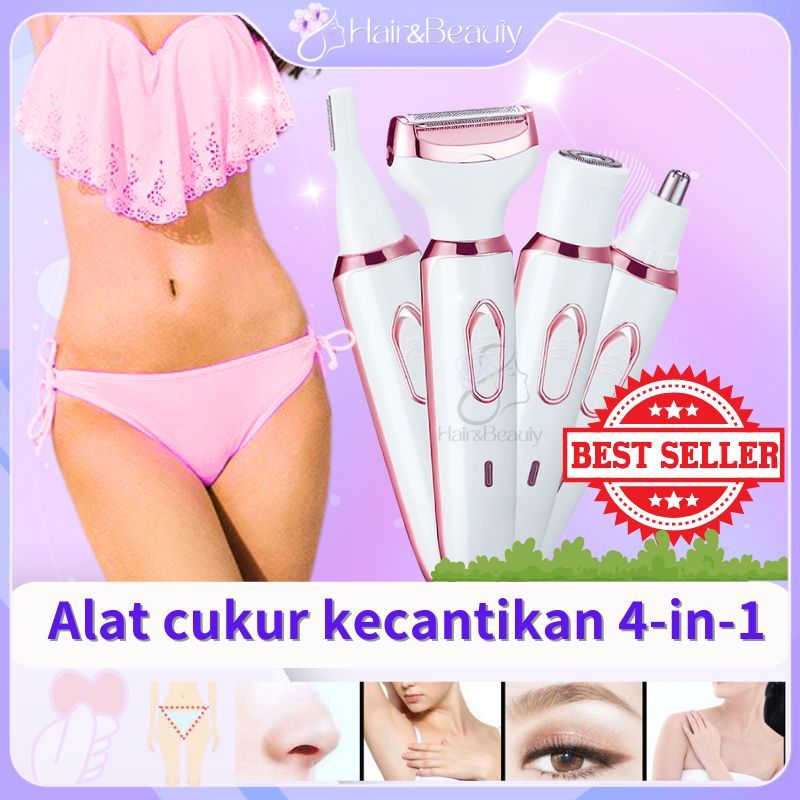 Jual HIB-0062 Alat cukur rambut 4 in 1 bulu ketiak/kaki/kemaluan wanita ...