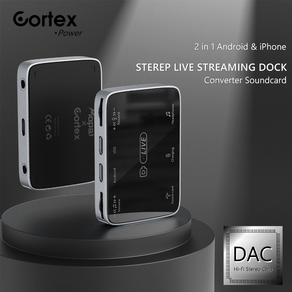 Jual Mopai Stereo LIVE STREAMING DOCK 2 in 1 Android & iPhone Converter ...