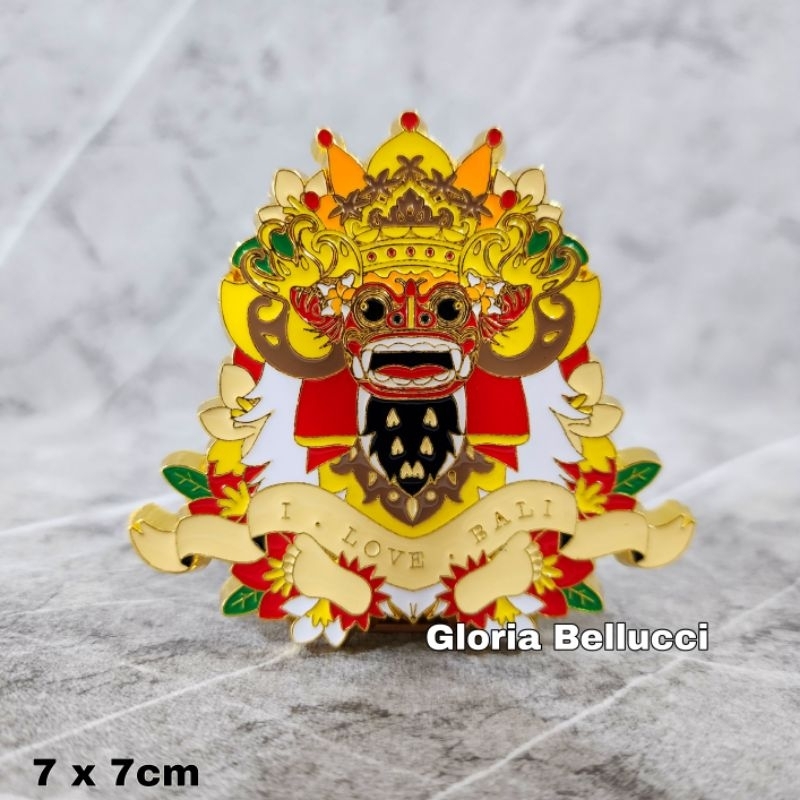 Jual tempelan kulkas fridge magnet besi bali barong souvenir oleh oleh negara indonesia denpasar ...