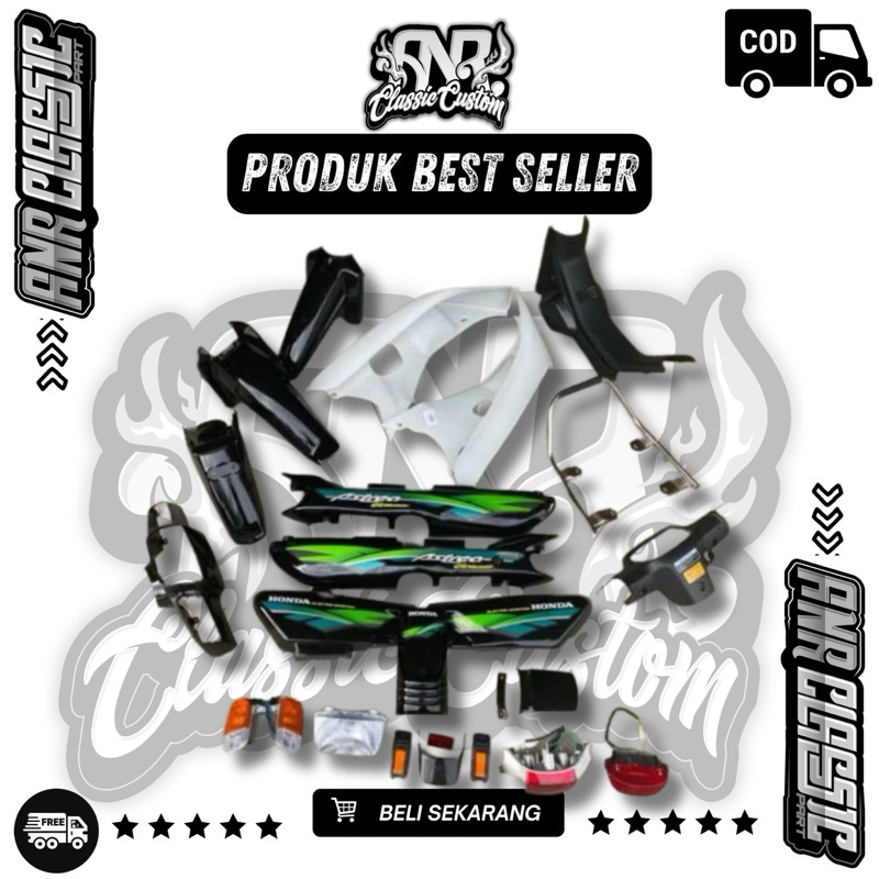 Jual Paket Body Honda Astrea Grand sabit / Body Legenda Fullset Cover ...