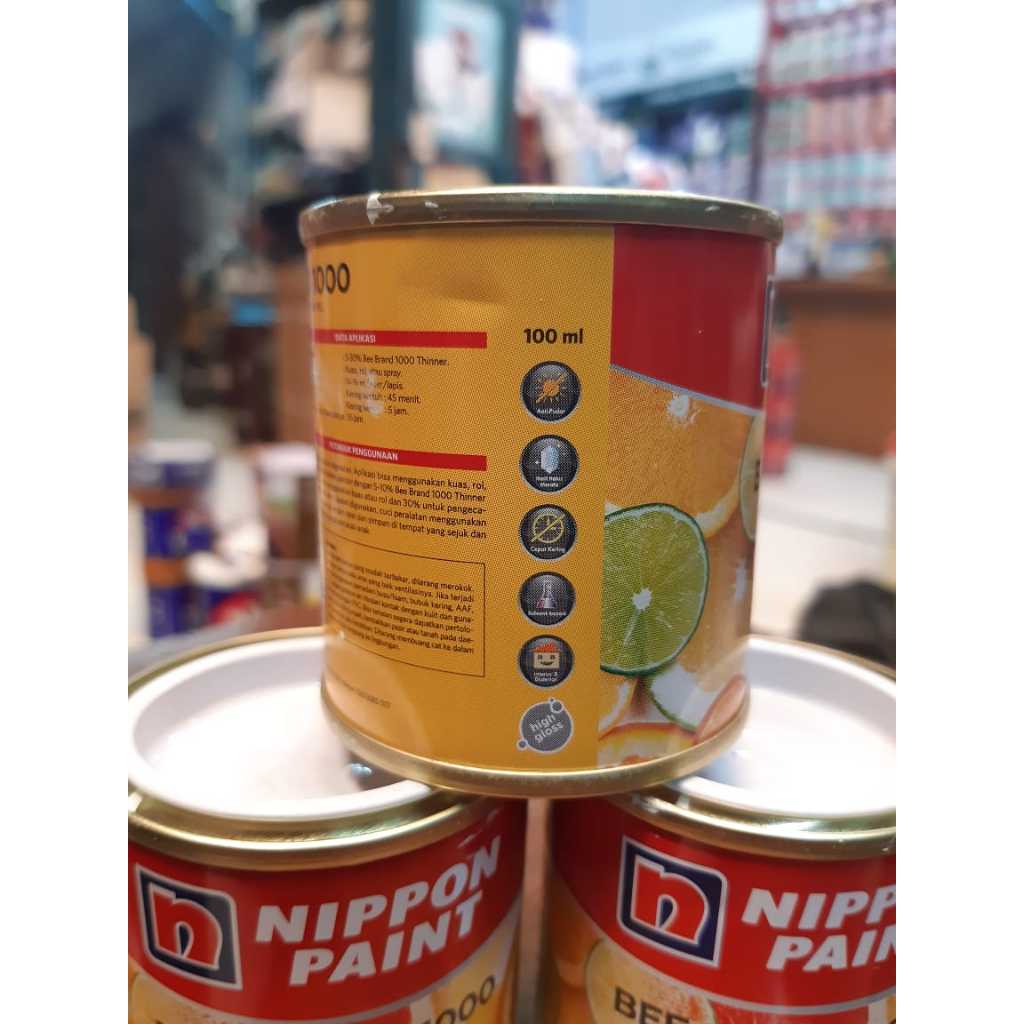 Jual CAT KAYU DAN BESI BEE BRAND 1000 NIPPON PAINT 100CC/INTERIOR DAN EKSTERIOR/ GLOSS DAN DOFF ...