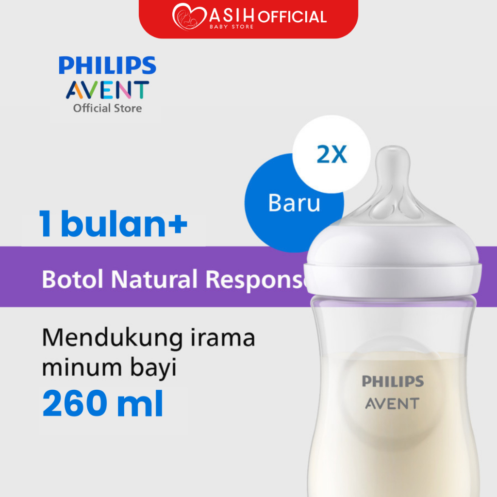 Jual Botol Susu Avent Philips Natural 3.0 9OZ SCY903/02 260ml Newborn ...