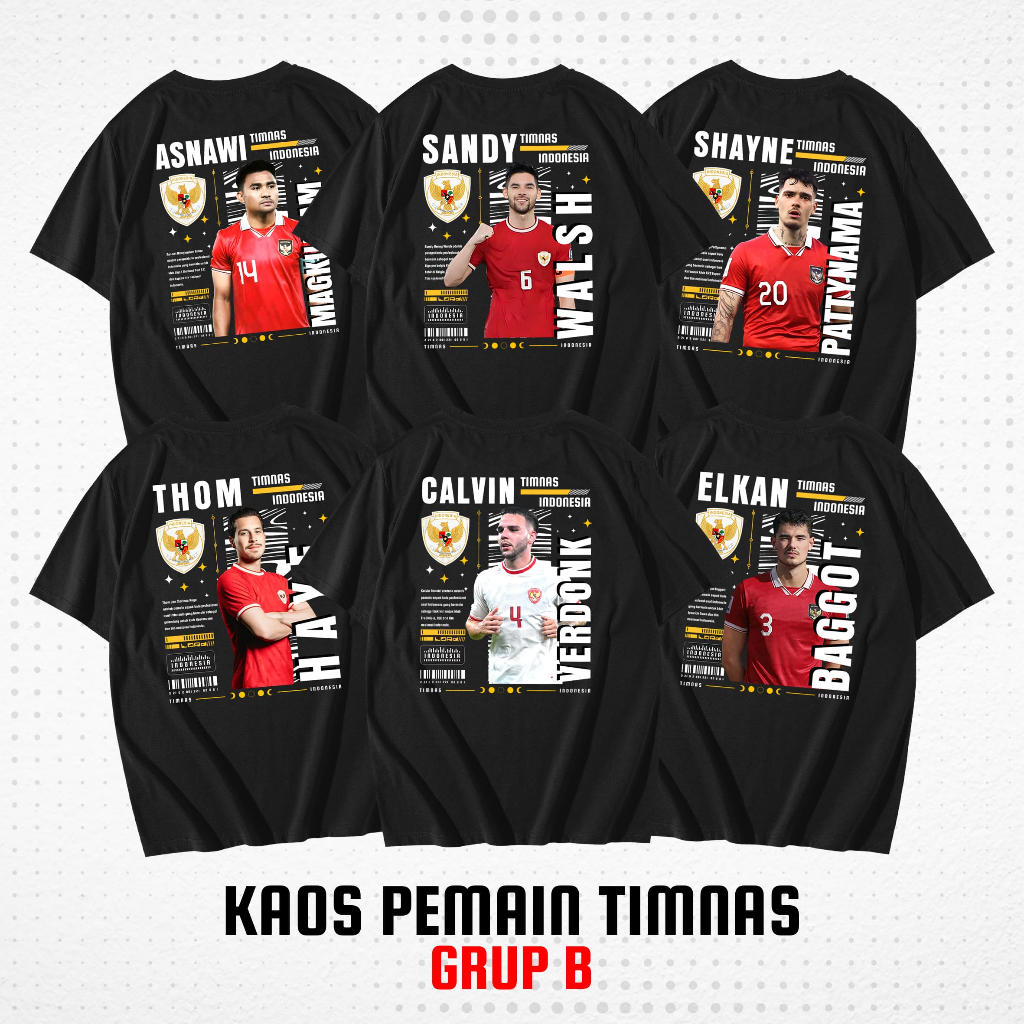 Jual Desain Kaos Keren - Kaos Bola Timnas Indonesia Grup 2 Bahan Combed 20s Lembut Nyaman ...