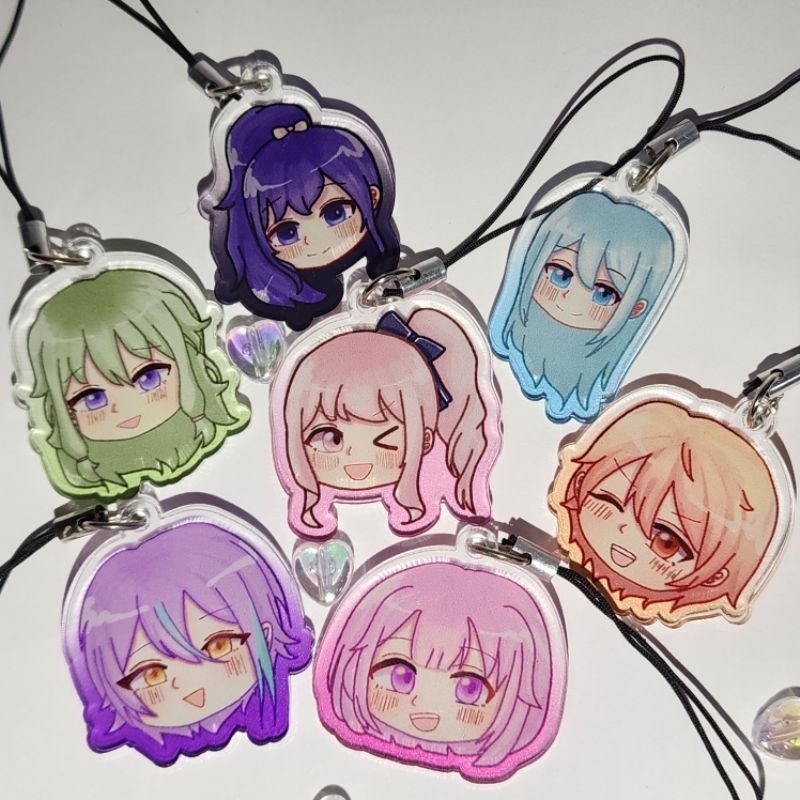 Jual [SASA LELE SALE!!]Gantungan kunci akrilik Project Sekai Phonestrap pjsk Emu otori Kamishiro ...