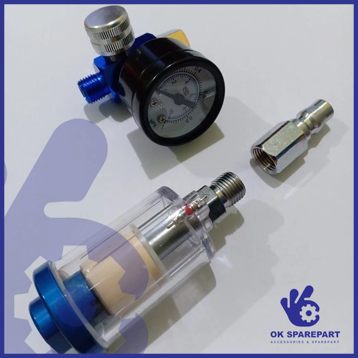 Jual Paket Filter Spray Gun Oil Water Filter Separator Spray Gun ...