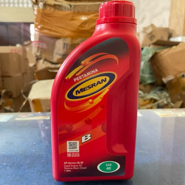 Jual OLI PERTAMINA MESRAN B40 1 LITER sae 40 OLI MESIN MOBIL BENSIN ...
