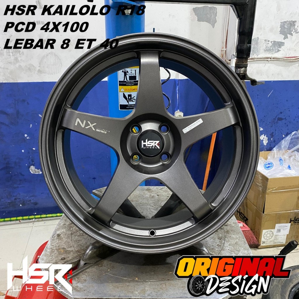 Jual Velg mobil ring 18 HSR KAILOLO R18 untuk raize, dll pcd 4x100 grey | Shopee Indonesia
