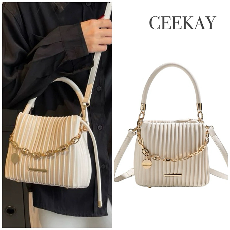 Jual CEEKAY MINI BUCKET BAG PLEATED CK019 | Shopee Indonesia