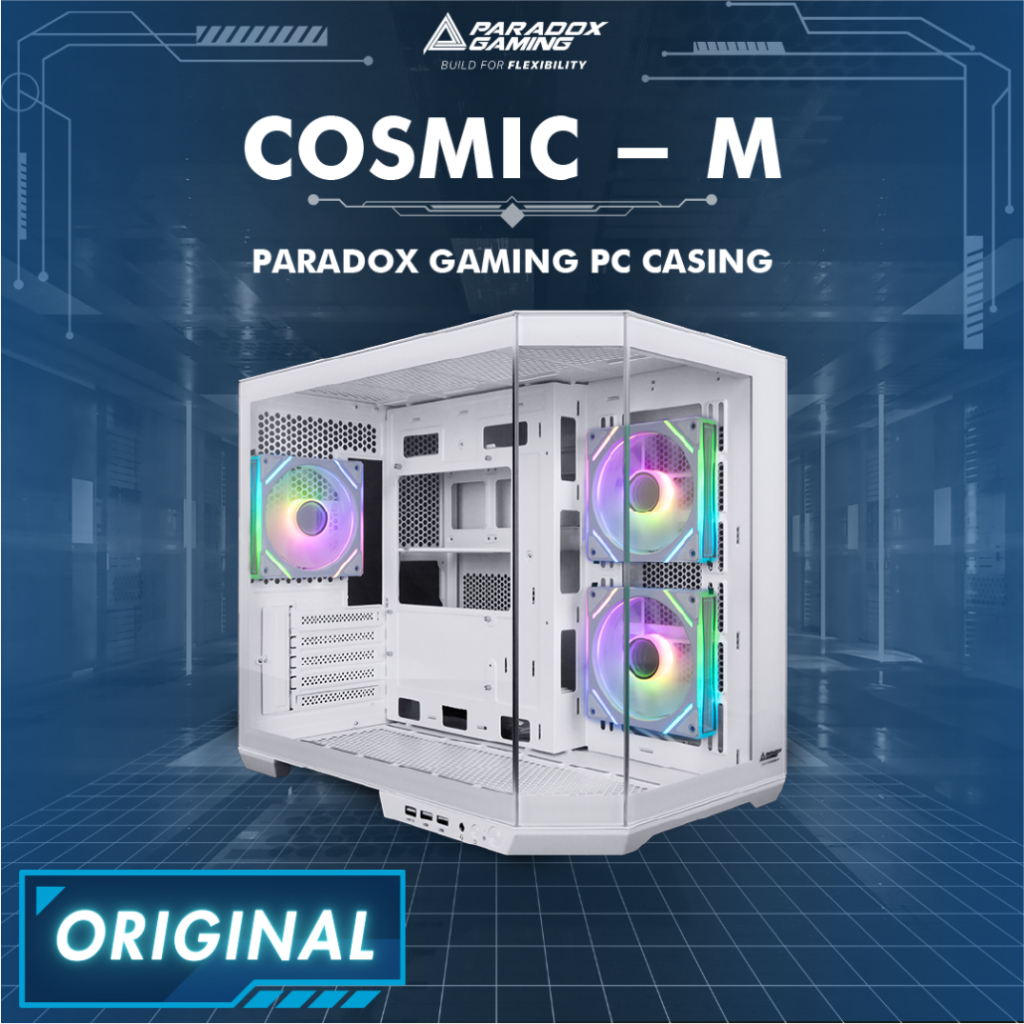 Jual Casing PC Paradox Gaming Cosmic M Gratis 3 FAN RGB Tempered Glass ...