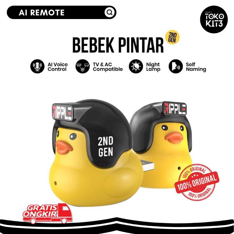 Jual Ripple AI Smart Remote Bebek Pintar 2nd generation Kontrol AC TV ...
