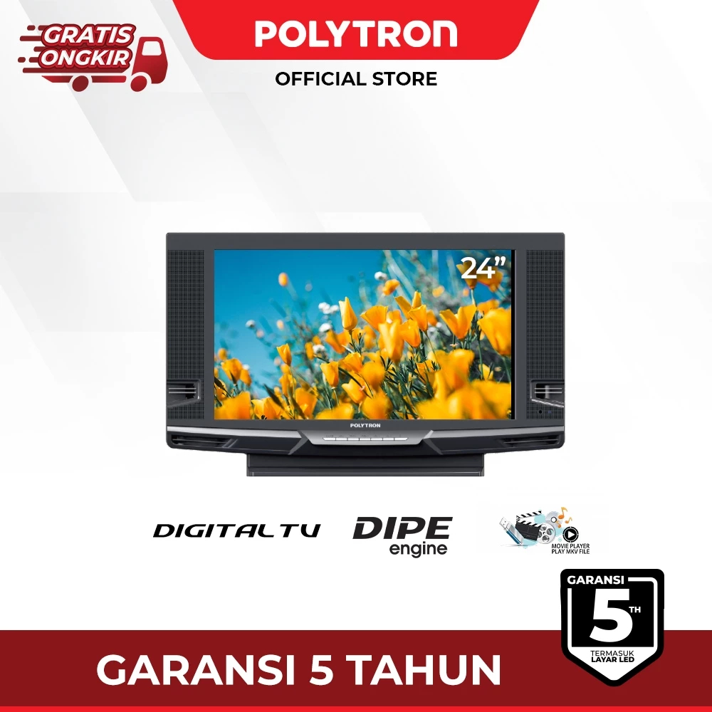 Jual TV POLYTRON 24 INCH DIGITAL TV 24V223 24INCH | Shopee Indonesia