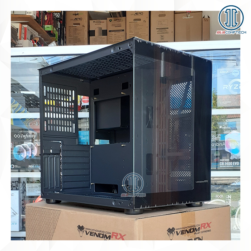 Jual Case PC Gaming Venomrx Daemon Continental S7 ATX Black | Shopee ...