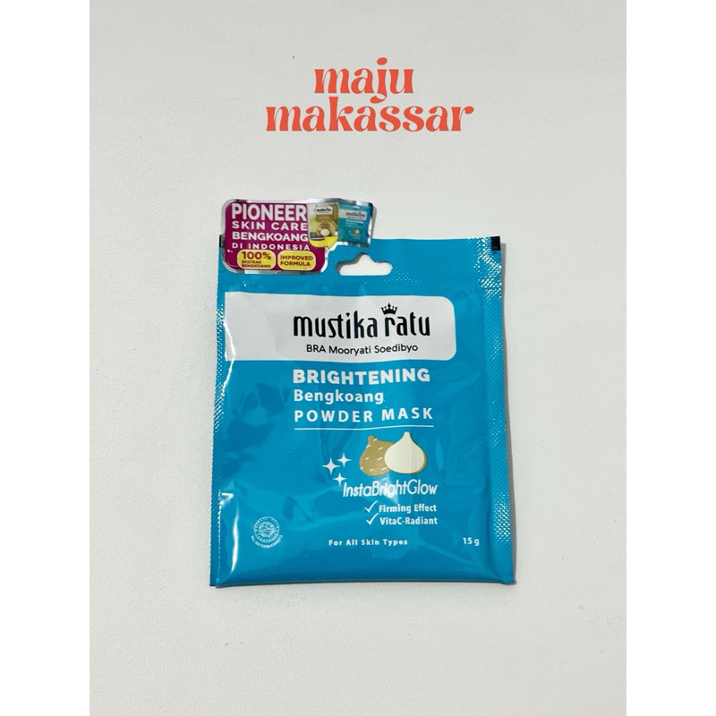 Jual Mustika Ratu Brightening Bengkoang Powder Mask SACHET / Masker ...