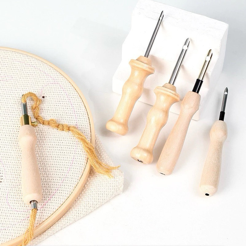 Jual Punch Needle Kayu - Alat Sulam Bordir Tangan - Embroidery Pen ...