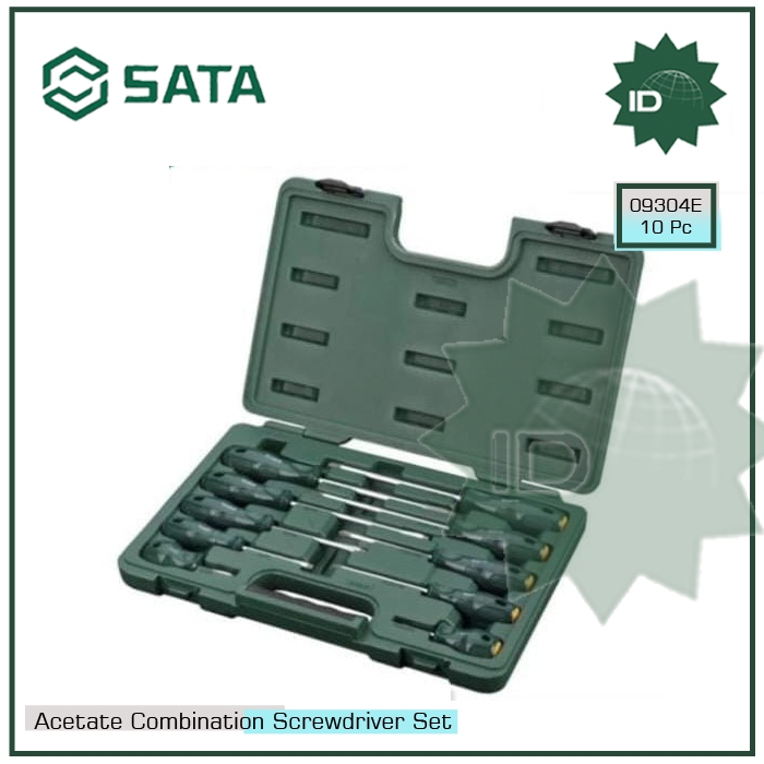 Jual OBENG SET 09304E 10PC A-SERIES COMBINATION SCREWDRIVER SET SATA ...