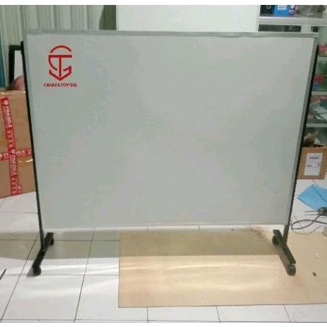 Jual Papan Tulis Whiteboard Standing Untuk Paud / TK 120 x 120 cm ...