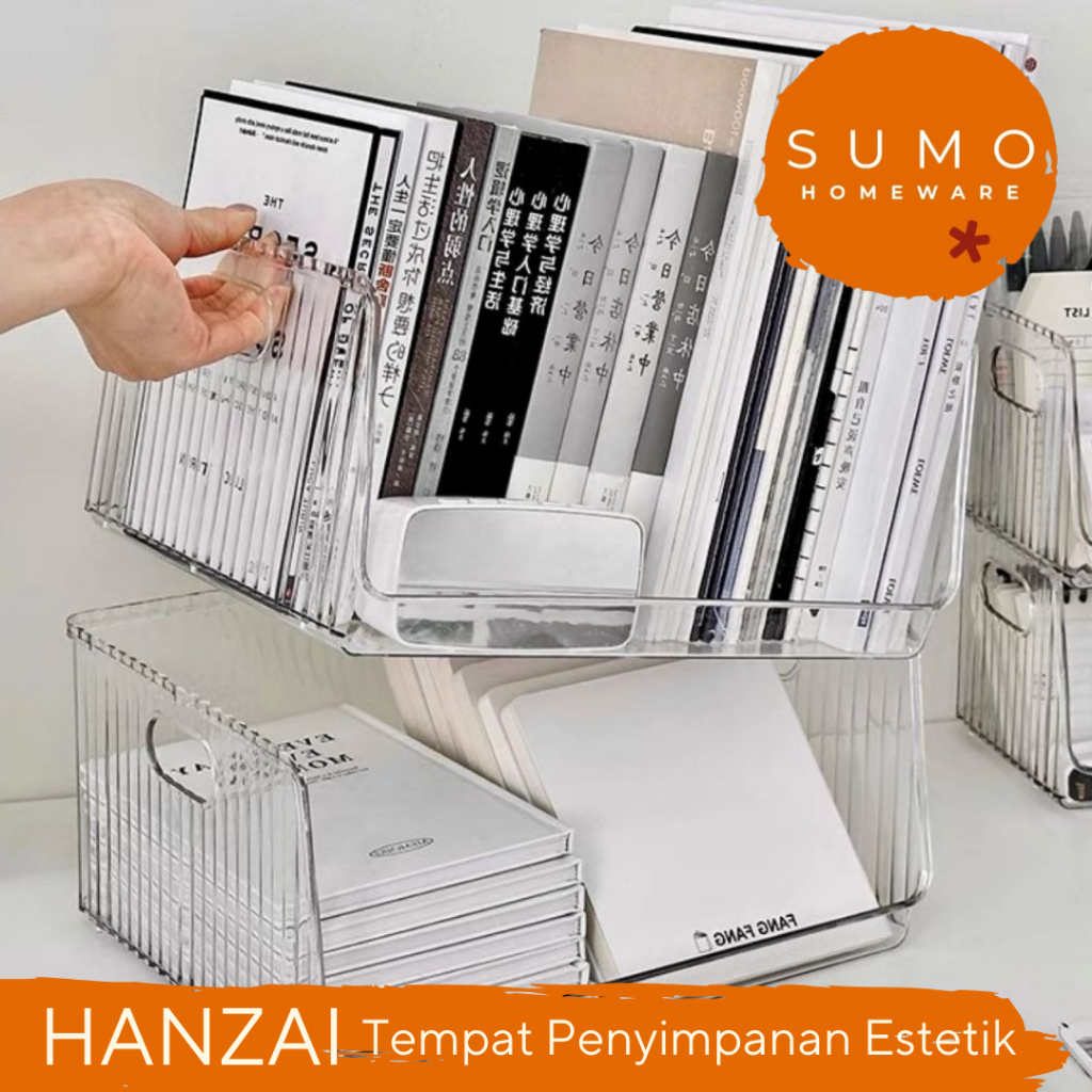 Jual SUMO - HANZAI Storage Make Up Stackable Rak Meja Majalah Plastik ...