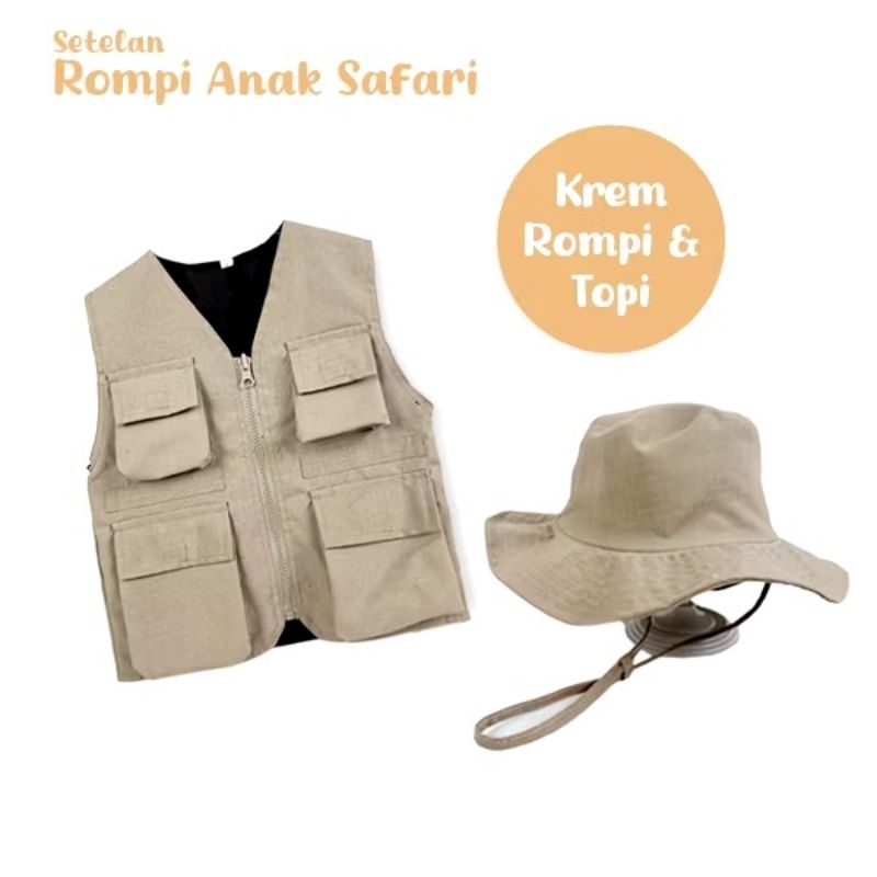 Jual Vest Rompi Anak Mancing/ Rompi Anak Hiking / Romfi anak Safari ...