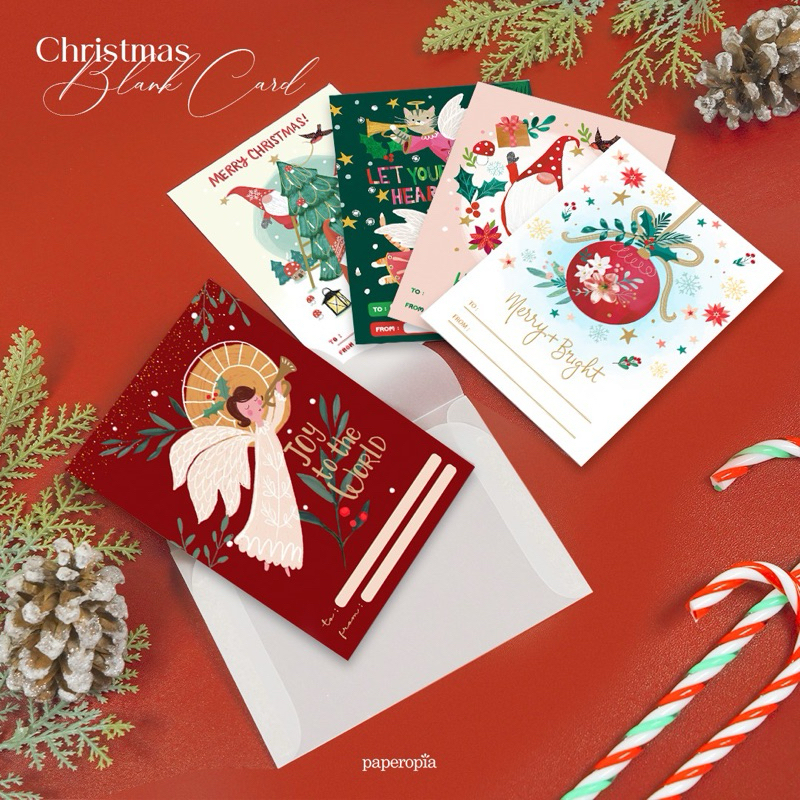 Jual Kartu ucapan kosong edisi NATAL , christmas gift card set isi 4pcs ...