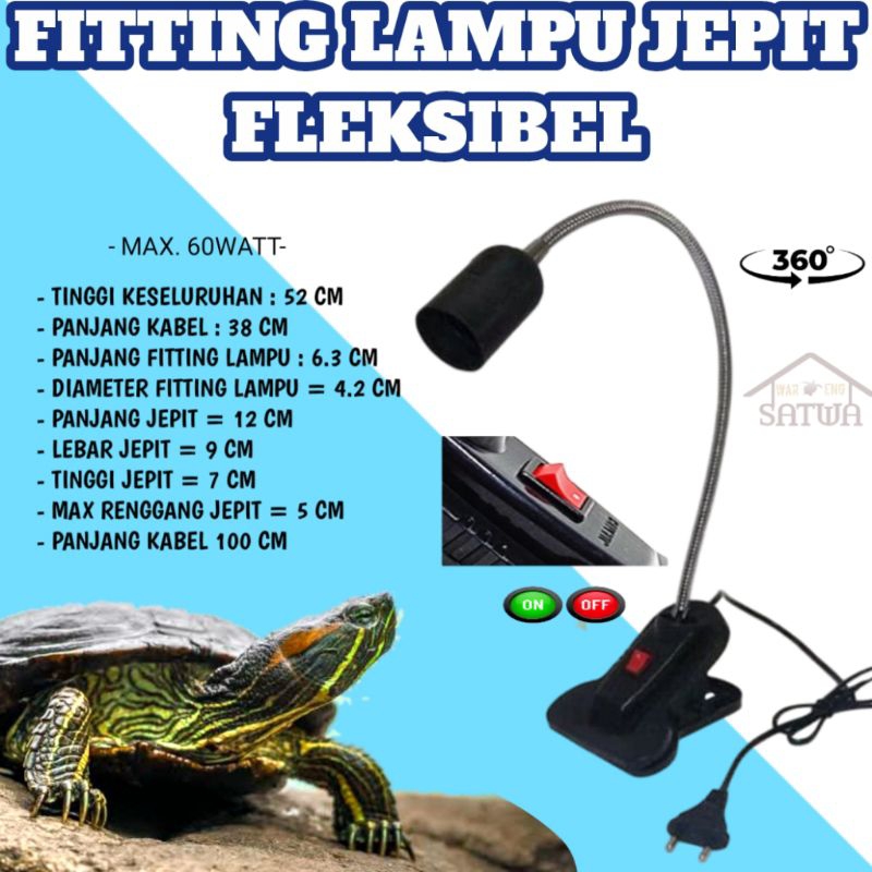 Jual FLJ-01 Fitting lamp model jepit fleksibel fiting rumah lampu ...