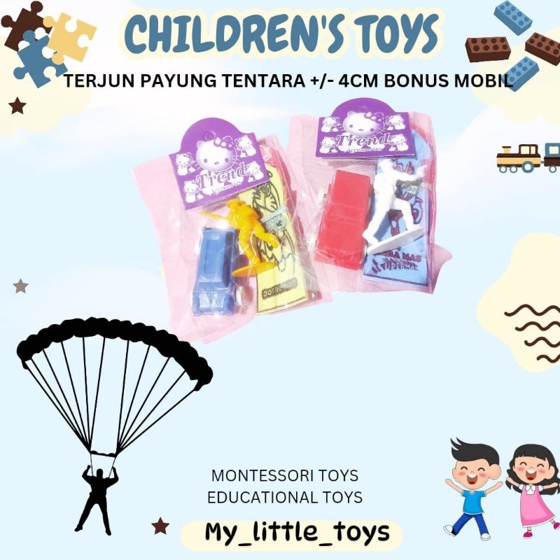 Jual Mainan anak jadul terjun payung tentara perang era tahun 90 an ...