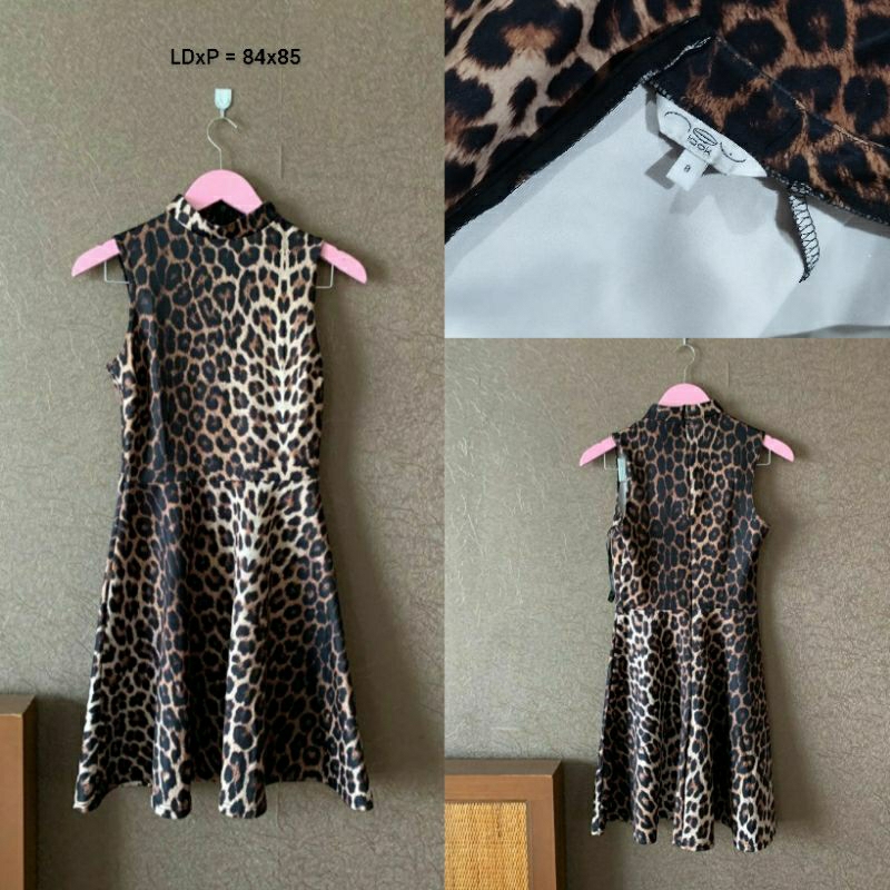 Jual New Look Leopard dress / new look / midi dress / dress / mididress ...