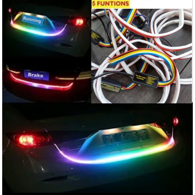 Jual LED Lampu Bagasi Mobil Warna RGB Mode Running LED STRIP Panjang ...