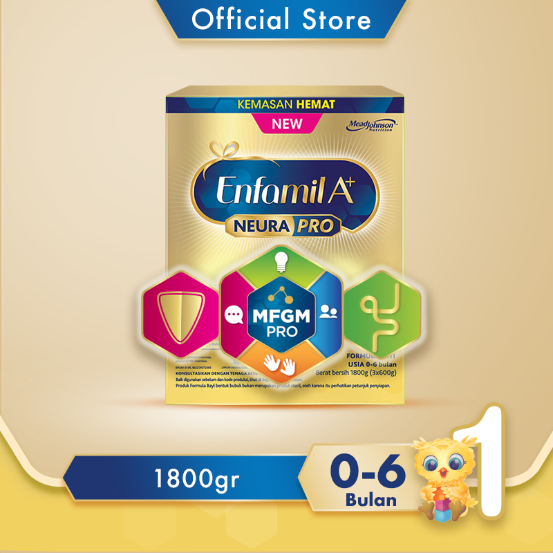 Jual (PAKET 4 BOX) ENFAMIL A+1 & A+ 2 PLAIN ORIGINAL 1800 GR SUSU ...