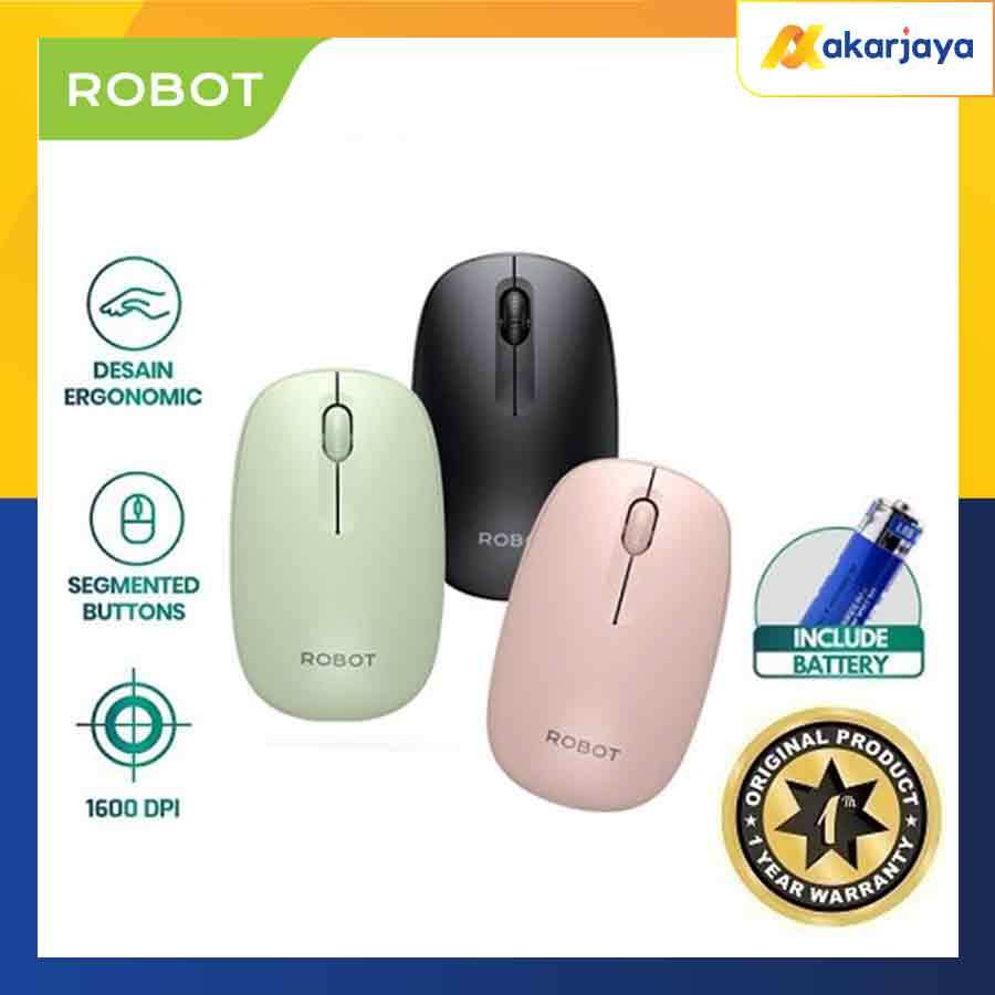 Jual Robot M260 Wireless Mouse PC Laptop 2.4G 1600DPI New M200 M210 ...