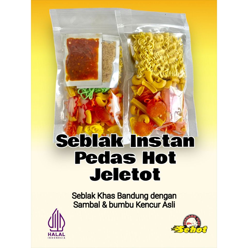 Jual Seblak Instan Khas Bandung Pedas Hot Jeleletot - 1 Bungkus - Food ...