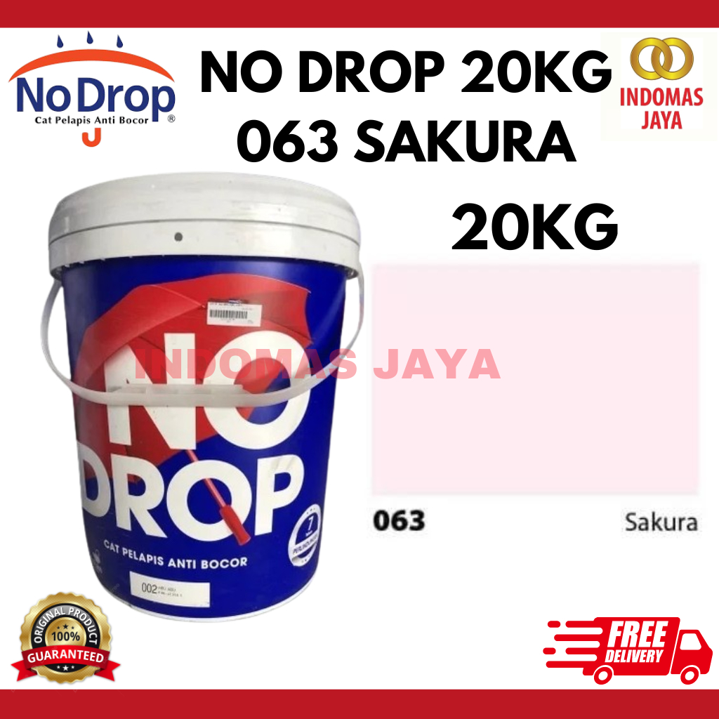 Jual CAT ANTI BOCOR KEDAP AIR WATERPROOFING 20KG 063 SAKURA NODROP / NO ...
