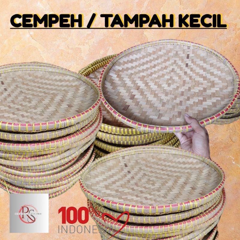 Jual cempeh bambu -Tampah Bambu anyaman perabot rumah tangga | Shopee ...